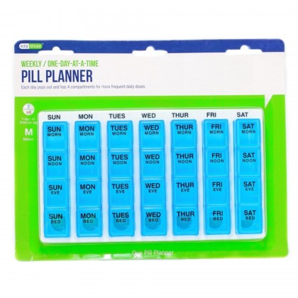 EZY DOSE™ Weekly/Four Times A Day Multiple Doses Pill Box Tablet ...